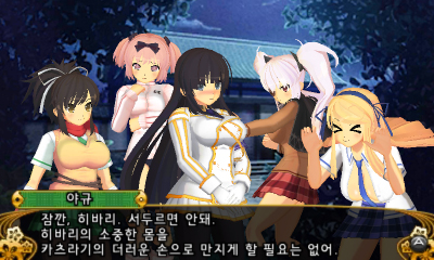 CFK, 닌텐도 3DS 소프트웨어 '섬란 카구라 2 진홍' 한글판 스크린샷 공개