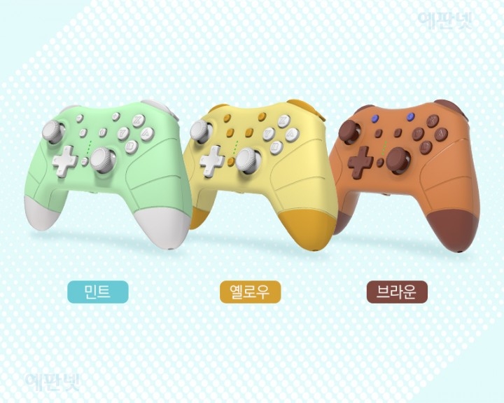 [업데이트][NSW] 파스텔 색상으로 돌아온 닌텐도스위치용 '엣지 레볼루션 캐릭터' 무선 컨트롤러 8월 5일 발매 예정, 7월 ...