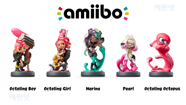 [NSW] Splatoon amiibo 5종, 7월 12일(수) 재판매!