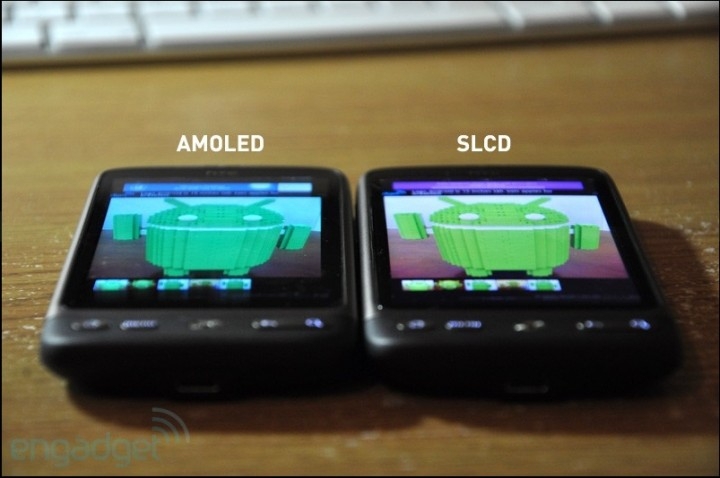 AMOLED vs SLCD (아몰레드 vs 슈퍼LCD) HTC 디자이어