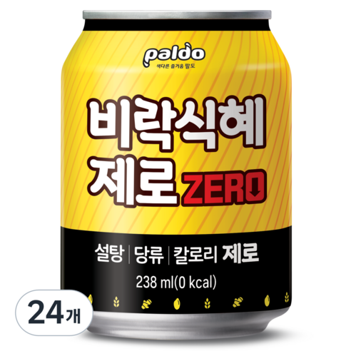 [쿠팡] 비락식혜 제로 238ml 24캔 10800원